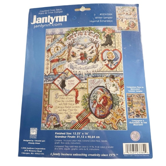 Janlynn | Office | Janlynn Winter Sampler Cross Stitch Kit | Poshmark